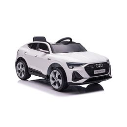 Es-Toys Kinder Elektroauto Audi E-Tron, EVA-Reifen, Allradantrieb, Fernbedienung weiss