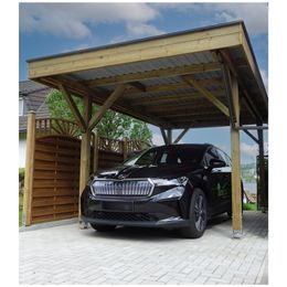 LENNECARport, Einzelcarport mit Flachdach Modell "Hockenheim"