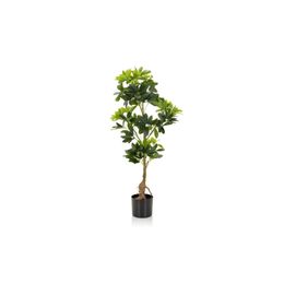hjh OFFICE Kunstpflanze SCHEFFLERA Kunststoff, Stoff