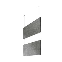 baffel multiple-Set - Deckentr&auml;ger - 3-fach Farbe: grau, Gr&ouml;&szlig;e: 200x50x2,5cm