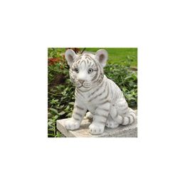 dazikemo Dekofigur Gartenfigur wei&szlig;er Tiger