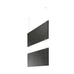 baffel multiple-Set - Deckentr&auml;ger - 3-fach Farbe: anthrazit, Gr&ouml;&szlig;e: 150x50x2,5cm