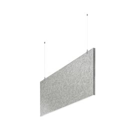 baffel-Set - Deckentr&auml;ger Farbe: lichtgrau, Gr&ouml;&szlig;e: 150x25x2,5cm