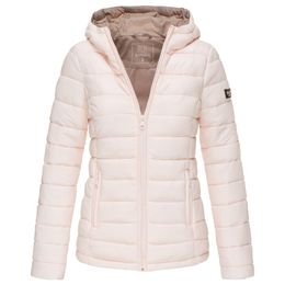 Marikoo Damen modische Steppjacke &Uuml;bergangsjacke mit gro&szlig;er Kapuze Lucy