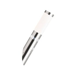 Brilliant Lampe Bole Au&szlig;enwandfackel Bewegungsmelder edelstahl 1x A60, E27, 60W, geeignet f&uuml;r Normallampen (nicht enthalten) IP-Schutzart: 44 - spritzwassergesch&uuml;tzt