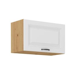 K&uuml;chen-Preisbombe H&auml;ngeschrank 60 cm Stilo Weiss + Eiche Artisan K&uuml;chenzeile K&uuml;chenblock K&uuml;che