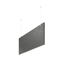 baffel-Set - Deckentr&auml;ger Farbe: grau, Gr&ouml;&szlig;e: 150x25x2,5cm