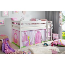 Ticaa Hochbett "Prinzessin Liora" Kiefer wei&szlig;