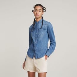 G-Star Raw 3301 Hemd - Mittelblau - Damen