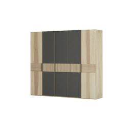 Höffner Drehtürenschrank Kiruna ¦ braun ¦ Maße (cm): B: 249,6 H: 224,8 T: 57.0 » Höffner