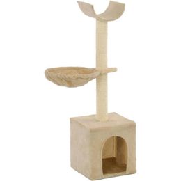 vidaXL - Katzen-Kratzbaum mit Sisal-Kratzsäulen 105 cm Beige