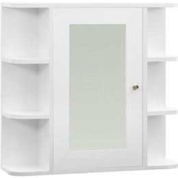 Bad-Spiegelschrank Weiß 66x17x63 cm mdf vidaXL