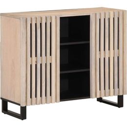 Sideboard 90x34x75 cm Massivholz Mango