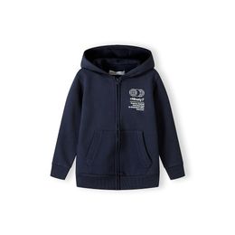 MINOTI Sweatjacke Jungen Gr&ouml;&szlig;e 110/116 dunkelblau / wei&szlig;