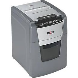 Rexel Optimum AutoFeed+ 90X Aktenvernichter, P4, Vollautomatik, Partikelschnitt 4 x 28 mm, 34 l, 90 Blatt Schnittleistung, schwarz