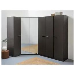 Schrank-Set Rauch "Kleiderschrank Schrank Garderobe Wäscheschrank VANDOR" Kastenmöbel-Sets Gr. B/H/T: 164cm x 197cm x 253cm, grau (graumetallic) 6-türig mit viel Stauraum, Schränke einzeln stellbar MADE IN GERMANY