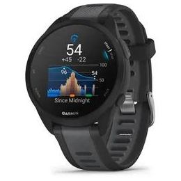 Smartwatch Garmin "Forerunner 165" Smartwatches schwarz (schwarz/schiefergrau) smarte Laufuhr, Garmin Coach, Tracknavigation, Wettkampfkalender