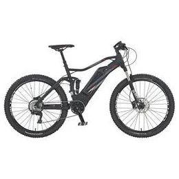 E-Bike Prophete "Graveler e9000" E-Bikes Gr. 48 cm, 27,5 Zoll (69,85 cm), schwarz Pedelec, Elektrofahrrad für Damen u. Herren, MTB