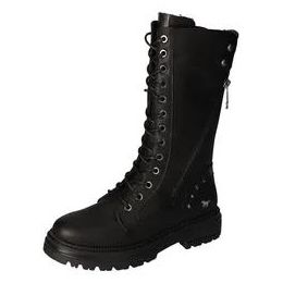 Winterstiefel Mustang SHOES Gr. 41, Varioschaft, schwarz Damen Schuhe Schnürstiefel, Winterboots mit Innenreißverschluss