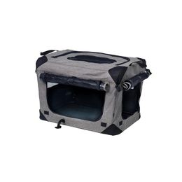 Dogman Pet Canvas Crate Milou Grey 60x42x42cm