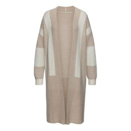 Lascana Strickjacke Damen Größe XS beige / weiß