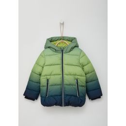 Outdoorjacke s.Oliver JUNIOR Gr. 116, light khaki aop, Jungen, Steppware, Obermaterial: 100% Polyester. Futter: 100% Polyester, mehrfarbig, Jacken, mit Kapuze