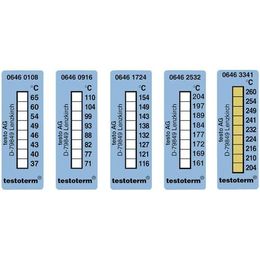 testo testoterm Temperaturmessstreifen 71 bis 110 °C Inhalt10 St.