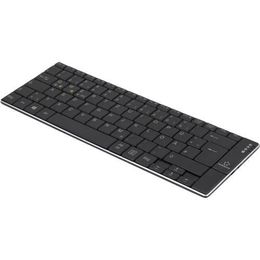 Renkforce RF-DS-SLIMBT Bluetooth® Tastatur Deutsch, QWERTZ Schwarz Wiederaufladbar