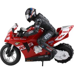 Conrad 2436324 Stunt motorcycle 1:6 RC Einsteiger Motorrad Motorrad inkl. Akku und Ladekabel, mit Lichteffekt, mit Geräuschefunktion