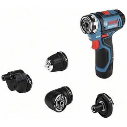 Bosch Professional 06019H3000 06019H3000 Akku-Bohrschrauber 12 V Li-Ion inkl. 2. Akku, inkl. Ladegerät, mit Zubehör, inkl. Koffer