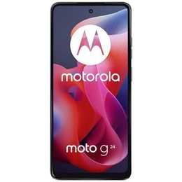 Motorola moto G24 Smartphone 128 GB 16.8 cm (6.6 Zoll) Matt Schwarz Android™ 14 Dual-SIM