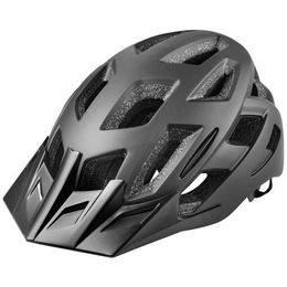 Conrad Fahrrad-Helm Dunkelgrau (matt) Konfektionsgröße=M Kopfumfang=55-58 cm