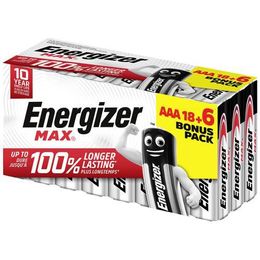 Energizer Max Micro (AAA)-Batterie Alkali-Mangan 1.5 V 24 St.