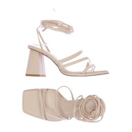 stradivarius Damen Sandale, beige, Gr. 37