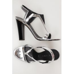 Vicini Shoes Damen Sandale, silber, Gr. 38