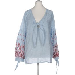 Ulla Popken Damen Bluse, blau, Gr. 52