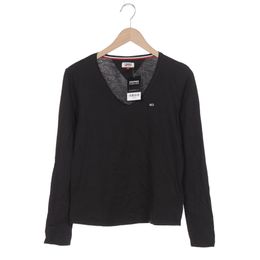 Tommy Jeans Damen Langarmshirt, schwarz, Gr. 36