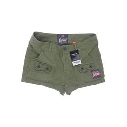 Superdry Damen Shorts, grün, Gr. 36