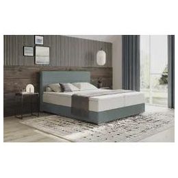 Boxbett Inosign "Stratus 2" Komplettbetten Gr. Aqua Clean Pascha, Liegefläche B/L: 180cm x 200cm Betthöhe: 56cm, Gewicht bis: 80 kg + 120 kg H2 + H4, 7-Zonen-Taschen-Federkernmatratze, blau (aqua clean pascha 316 aqua) Boxspringbett inkl. Bettkasten und Matratze