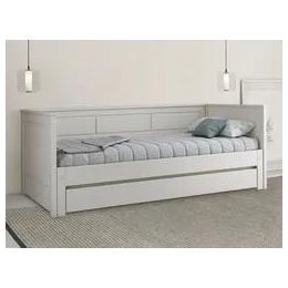 Lüttenhütt Funktionsbett LÜTTENHÜTT "" ERIK " TOPSELLER Daybed, Kinderbett, Massivholz (Kiefer)" Daybetten Gr. kein Härtegrad, weiß 2. Schlafplatz ausziehbar, moderner Landhausstil, Schublade optional