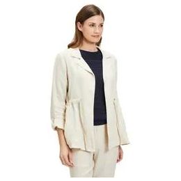 Sommerjacke Cartoon "Cartoon Sommermantel unifarben" Gr. 42, beige, Damen, Obermaterial: 100% Leinen., Jacken