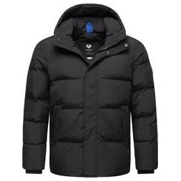 Steppjacke Ragwear "Walby" Gr. XXL (56), schwarz Herren Jacken Gesteppte Outdoorjacke mit Kapuze