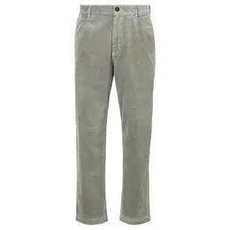 Cordhose BOSS ORANGE "Chino-Shyne" Gr. 38, Länge 32, grau (open grey076) Herren Hosen mit Markenlogo