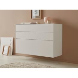 Sideboard LeGer Home by Lena Gercke "Essentials" Sideboards Gr. B/H/T: 112 cm x 74 cm x 42 cm, 3 St., weiß (warmweiß) Breite: 112cm, MDF lackiert, Push-to-open-Funktion