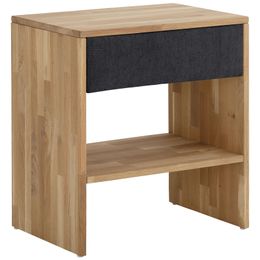 Nachttisch OTTO products "Callum" Tische Gr. B/H/T: 60 cm x 65,5 cm x 42 cm, schwarz (carbone, natur, natur) passend zur Boxspringbett-Serie Jelle