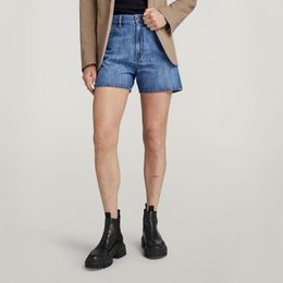 G-Star Raw High Shorts Clean Edge - Mittelblau - Damen