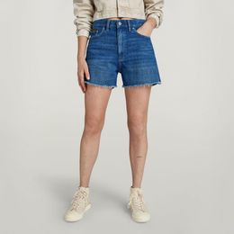 G-Star Raw High Denim Shorts Raw Edge - Dunkelblau - Damen