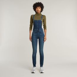 G-Star Raw Lynn High Waist Skinny Overall - Dunkelblau - Damen