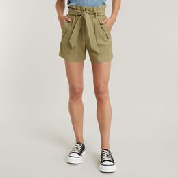 G-Star Raw Paperbag Shorts - Braun - Damen