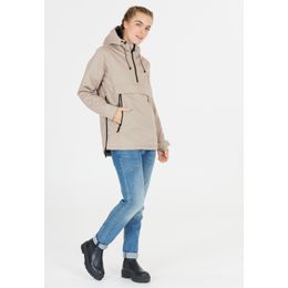 Outdoorjacke WHISTLER "Snapper", Damen, Gr. 42, beige, 65% Polyester, 35% Baumwolle, unifarben, sportlich, normal, ohne Ausschnitt, Langarm, Jacken, mit wasserabweisender Membran